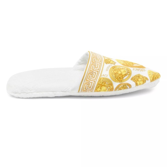 Versace | Shoes | Medusa Print Cotton Slippers | Poshmark